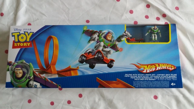HOT WHEELS TOY story Falling with style Coffret saut éclair Buzz et red ...