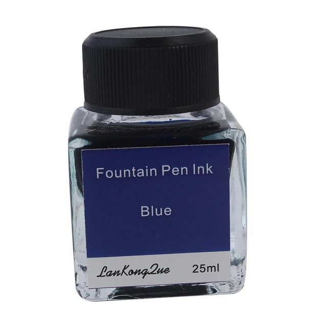 QUALITY BLUE 25ML Calligraphy / Fountain Pen Ink in Glass Bottle $15.51 ...
