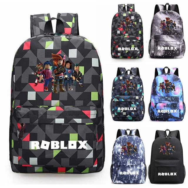 ROBLOX PRINT BACKPACK Teens Kids Boy Girl School Bookbag Shoulder Bags ...