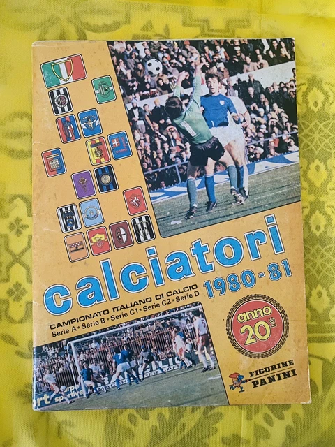 ALBUM FIGURINE CALCIATORI Panini 1980-81 Ottimo Originale EUR 8,50 ...