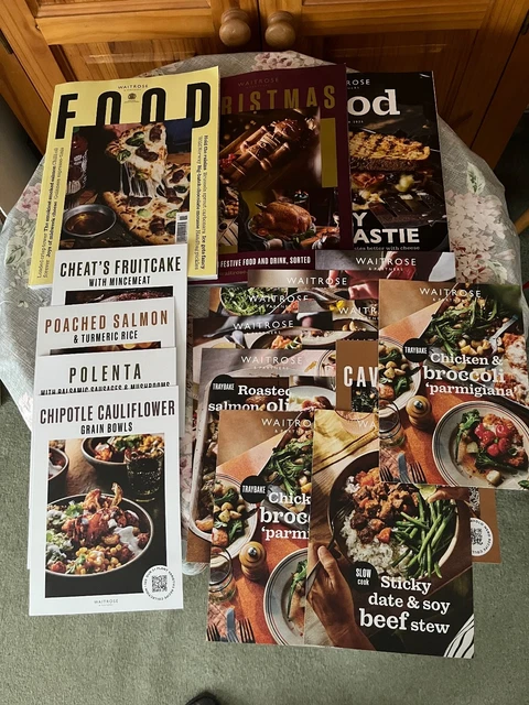 WAITROSE FOOD MAGAZINE November 2025 + October 2025 + Xmas Brochure ...