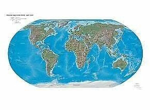 THE PHYSICAL WORLD Atlas: Terrain Maps Of Land Forms And Ocean Floors ...