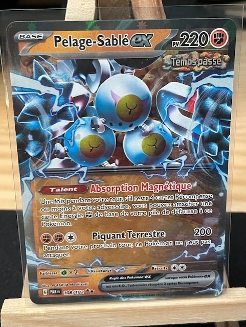 CARTE POKÉMON PELAGE-SABLE EX 108/182 ultra rare EV4 faille paradoxe FR ...