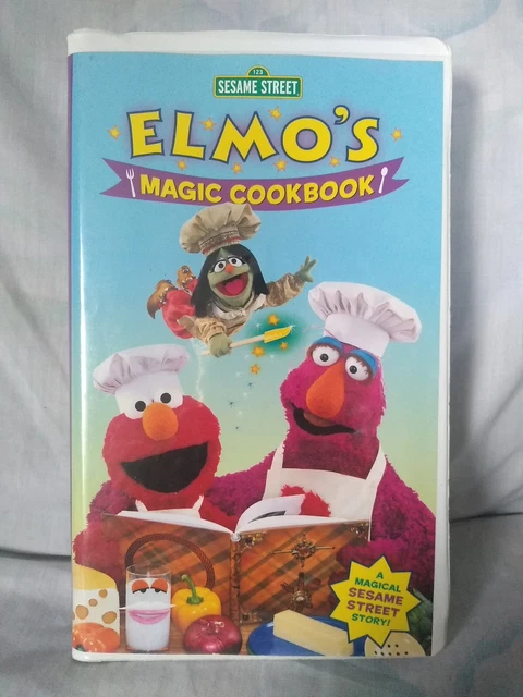 ELMOS MAGIC COOKBOOK Sesame Street VHS Clamshell 2001 Emeril Lagasse ...