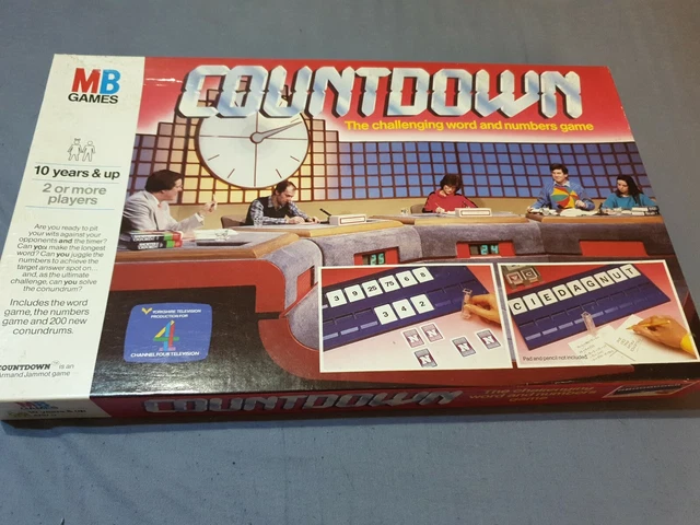 RARE VINTAGE COUNTDOWN Board Game Mb Game 1986 - Complete - Used £7.99 ...