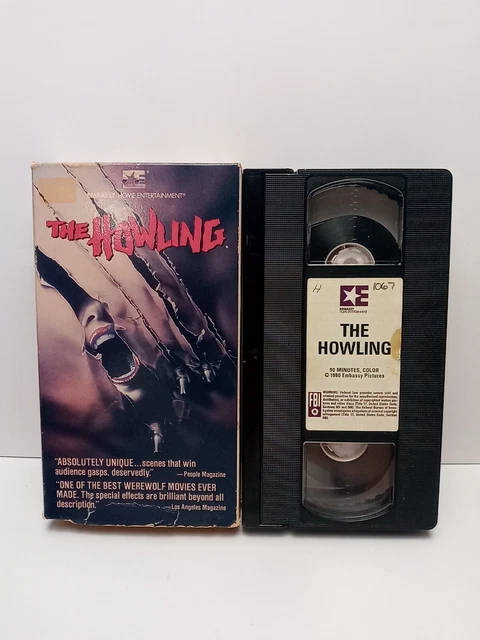 THE HOWLING VHS Tape 1984 Werewolf Horror 80s Nelson Entertainment ...