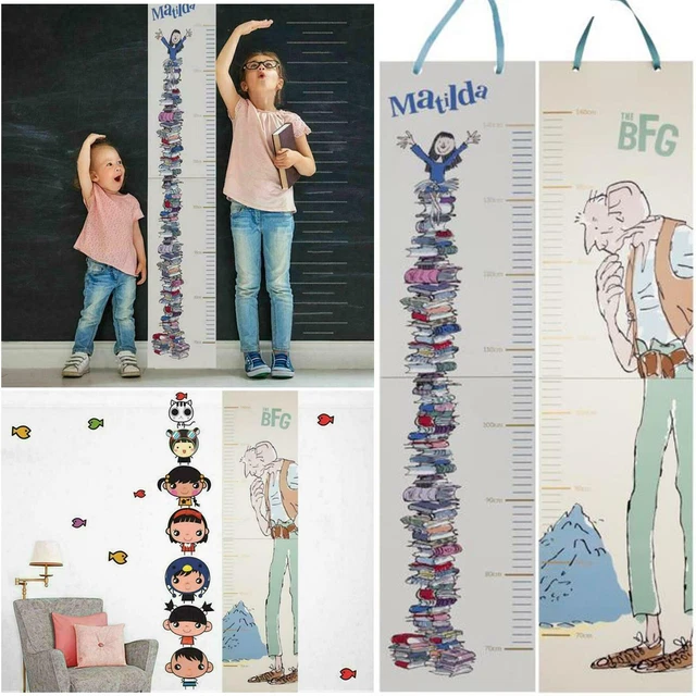 KIDS GROWTH HEIGHT Chart Measurement Ruler Wall Hanging Ruler Room ...