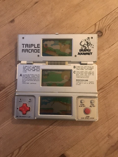 VINTAGE DEADLY JOURNEY Triple Arcade Handheld Electronic Game Hongkong ...