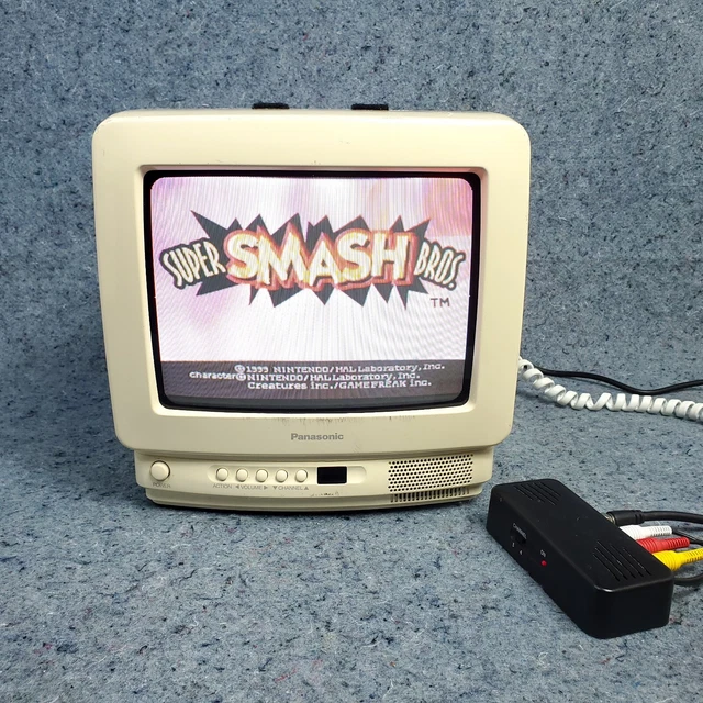 PANASONIC RETRO GAMING CRT TV 9" Screen Portable Television Vintage CT ...