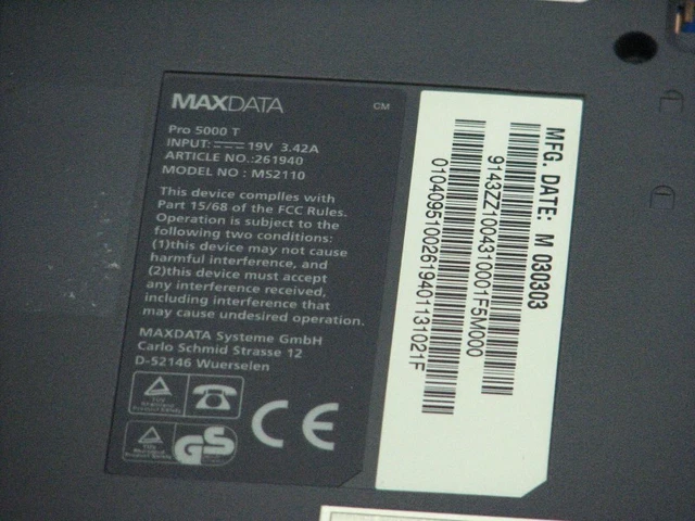 BOÎTIER INFÉRIEUR MAXDATA Pro5000T 8459118-21187 EUR 28,37 - PicClick FR
