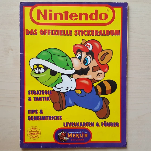 DAS OFFIZIELLE NINTENDO Sticker Album von Merlin Aufkleber (teilweise ...