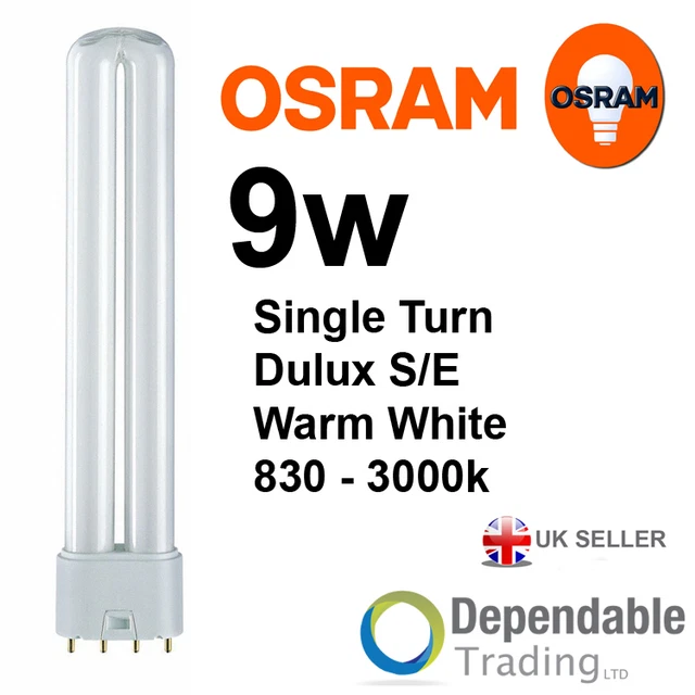 OSRAM 9W DULUX S/E LUMILUX 4 Pin Lampe Warm Weiß 830 3000k DSE9830 9w/830 Se 2G7 EUR 6,53 ...