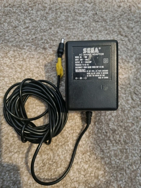SEGA GAME GEAR Official AC Mains Adapter No 3084 Power Supply tested ...
