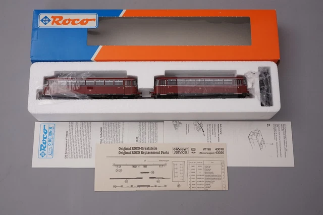ROCO 43018 BUS ferroviario con sidecar ferrovia locomotiva con IMBALLO ...