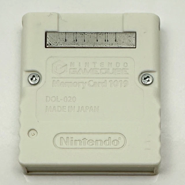 OFFICIAL NINTENDO GAMECUBE Memory Card OEM DOL-020 Authentic 1019 Block ...