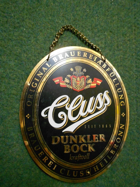 CLUSS DUNKLER BOCK Heilbronn Zapfhahnschild 064 EUR 10,00 - PicClick DE