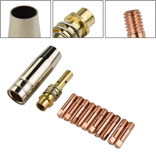 MB 15AK MIG/MAG M6 Soudure Torche Soudeur Contact Pointes Support Gaz ...