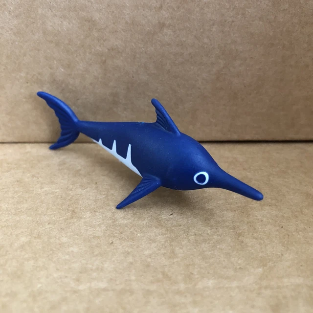 PLAYMOBIL WILTOPIA BLUE Swordfish Figure Beach Zoo Animal Mermaid Ocean ...