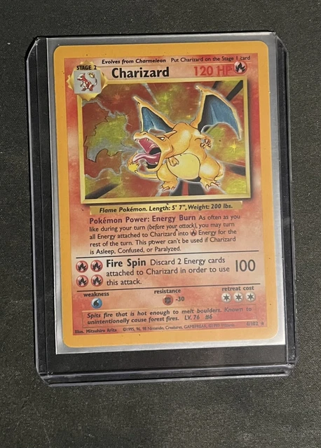 POKÉMON TCG CHARIZARD Base Set 4/102 Holo Unlimited Holo Rare EUR 113,72 - PicClick IT