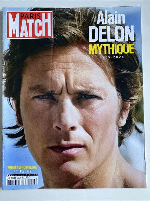ALAIN DELON - magazine Paris Match 2024 67 pages EUR 20,00 - PicClick FR