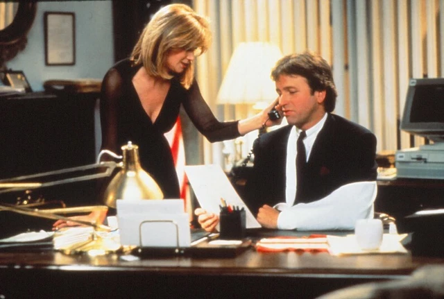 FILMDIA HEARTS AFIRE Markie Post John Ritter diapositiva formato KB L51 ...