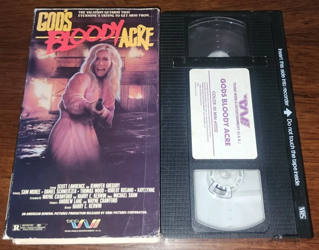 GOD'S BLOODY ACRE 1975 VHS RARE Horror Hicksploitation Sleaze Trans ...