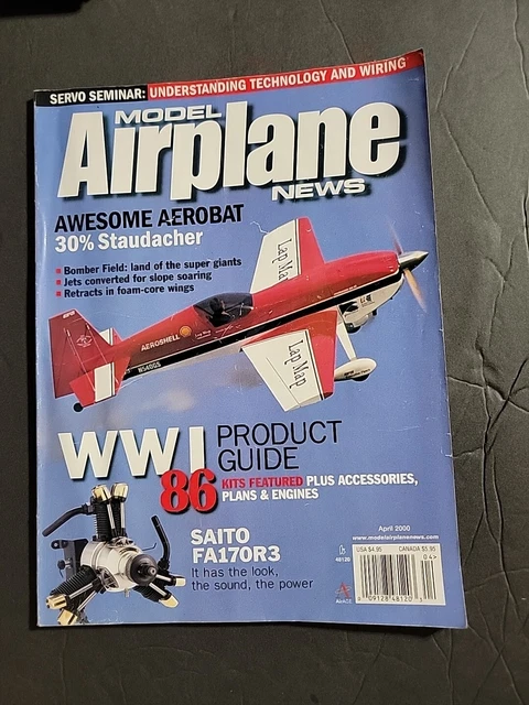 MODEL AIRPLANE NEWS Magazine WWI Product Guide Staudacher April 2000 ...