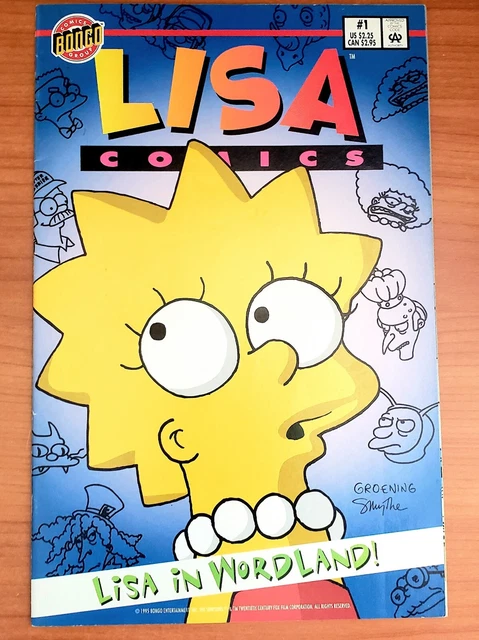 LISA COMICS #1 The Simpsons Bongo Comics 1995 £3.72 - PicClick UK