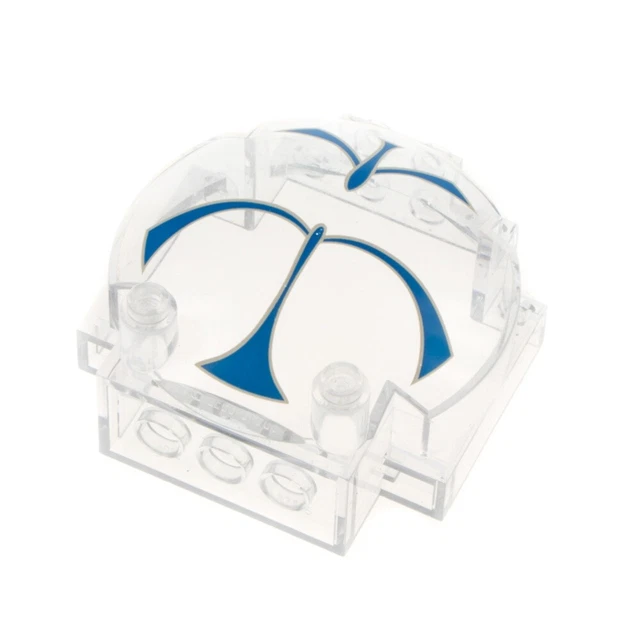 1X LEGO PARE-BRISE 3x6x5 Transparent Blanc Dôme Cockpit 42018px1 ...