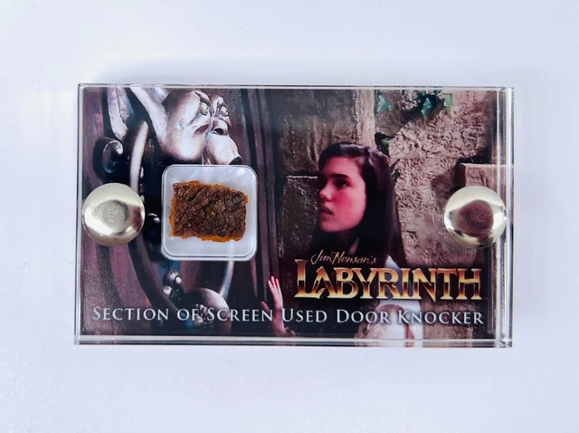 LABYRINTH DOOR KNOCKER Screen-Used Movie Prop piece Film prop display ...