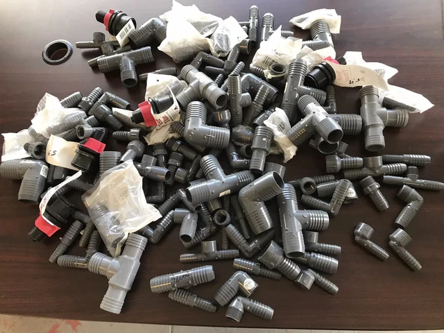 LASCO INSERT TEE PVC Plumbing Fittings Poly Loy Of 125 Misc Sizes £183. ...