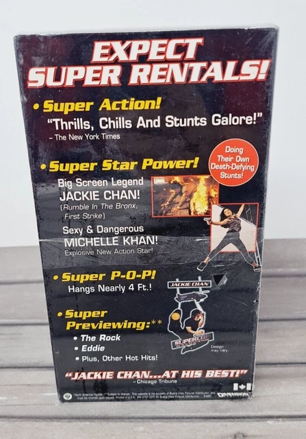 SUPERCOP VHS DEMO Copy New Sealed Jackie Chan Promotional Screener ...