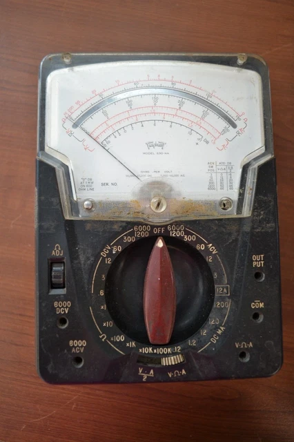 VINTAGE ANALOG ELECTRIC Test Meter Triplet 630-NA Made in the USA ...
