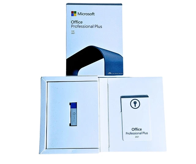 MICROSOFT OFFICE 2021 Professional Plus USB +Retail Boxed 1 PC Lifetime ...