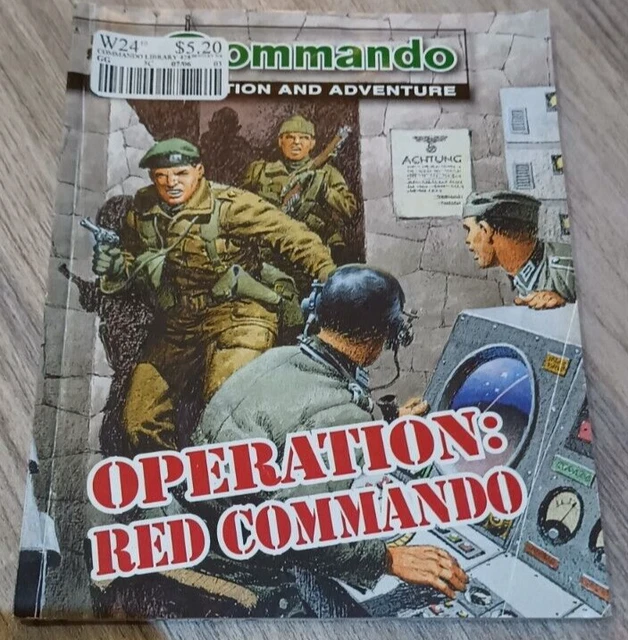 OPERATION RED COMMANDO Commando Comic Book Graphic Novel, Mint ...
