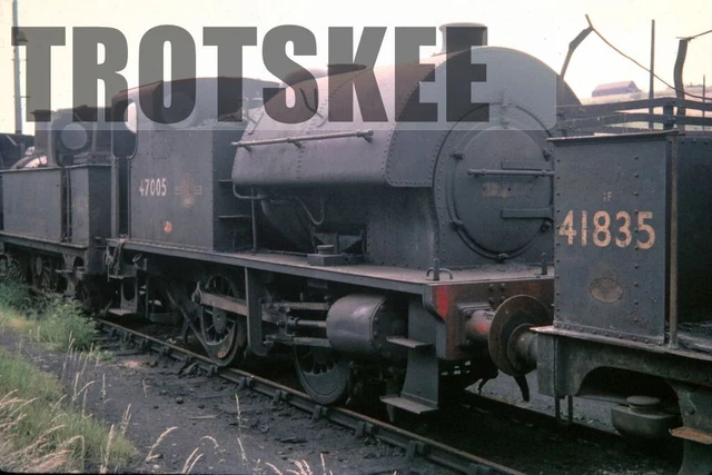 35MM SLIDE BR British Railways Steam Loco 47005 Class 0F Canklow 1966 ...