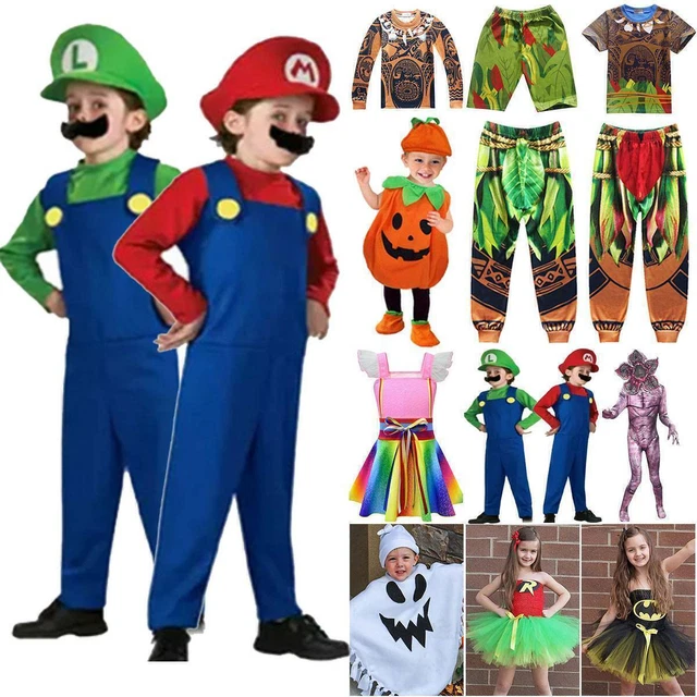 SUPER MARIO DEMOGORGON Moana Maui Costume Fancy Dress Kids Boys Girls ...