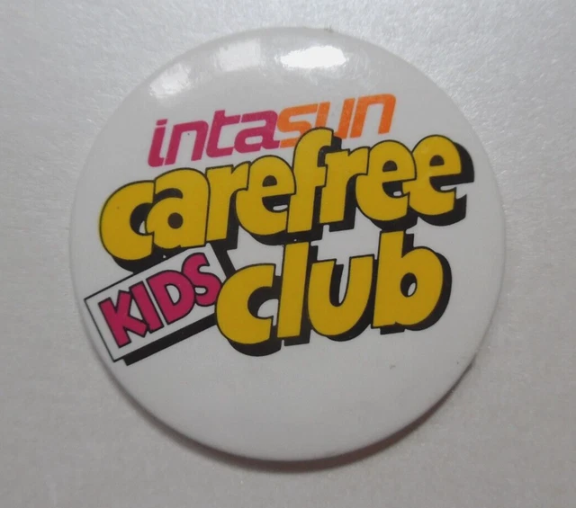 INTASUN CAREFREE KIDS Club Vintage 1980S? Tin Pin Badge Holiday Clubs ...