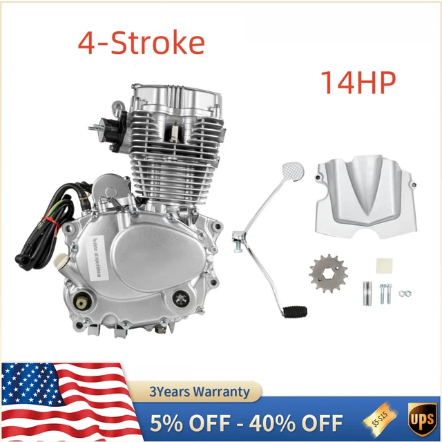 200CC 250CC CG250 4-Stroke ATV ENGINE MOTOR 5-Speed Transmission CDI ...
