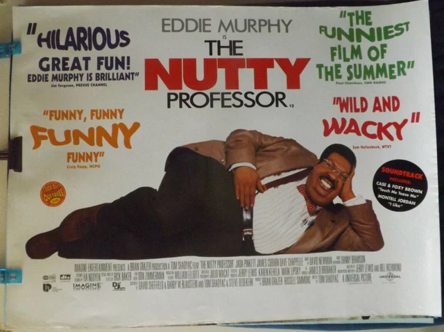 THE NUTTY PROFESSOR Eddie Murphy Original Quad Cinema Poster £7.99 ...
