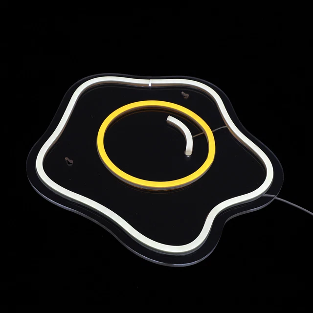 FRIED EGG NEON Light Full Color Stage Lights Omelette Modeling Lamp £18 ...