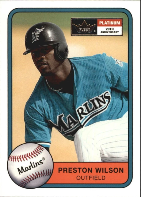 CARTE DE BASEBALL Fleer Platinum Parallel Marlins 2001 #226 Preston ...