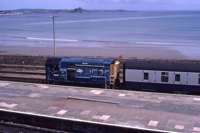 BRITISH RAIL CLASS 08645 PENZANCE 1-7-87 - 6 x 4 Quality Photo Railway ...