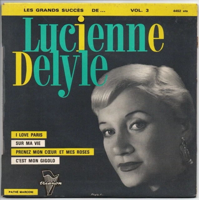 45 T EP 1965 Lucienne DELYLE - I love Paris (Cole PORTER), Sur ma vie (AZNAVOUR) EUR 2,50 ...