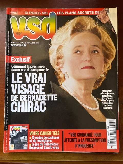 VSD MAGAZINE 6/11/2003; Bernadette Chirac/ Nicoletta Romanoff/ Michalak F. EUR 4,30 - PicClick FR