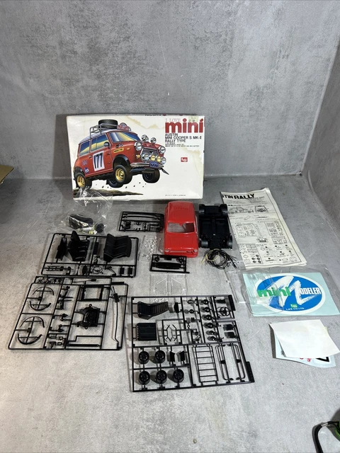 LS MINI COOPER S mk2 rally model kit motorised 1/20 scale unbuilt RARE ...