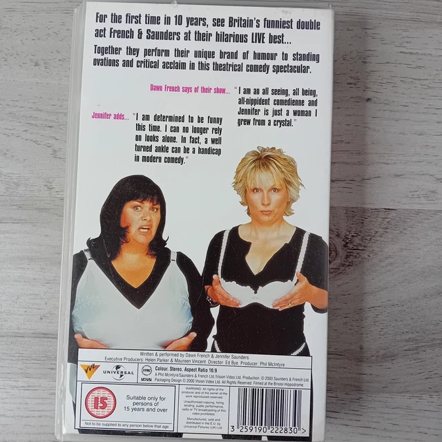 FRENCH & SAUNDERS Live Vhs Tape -Rare Retro Movie Series Vintage Comedy ...
