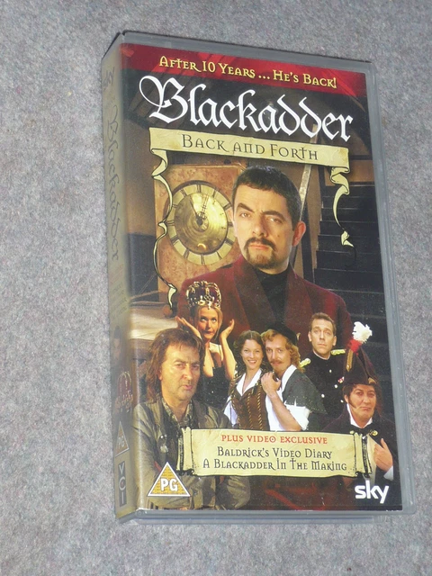 VHS TAPE BLACKADDER Back and Forth Rowan Atkinson Kate Moss Hugh Laurie ...