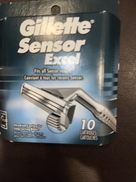 GILLETTE SENSOR EXCEL Men's Razor Blade Refills, 10 Count $14.25 - PicClick