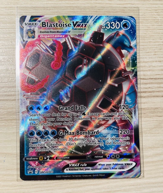 POKEMON MAPPA BLASTOISE Vmax / Damaraju Black Star Promo SWSH103 ...
